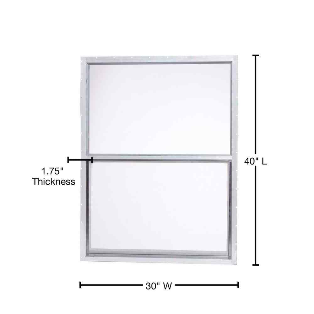 30 in. x 40 in. Mobile Home Single Hung Aluminum Window | Tafco Windows ...