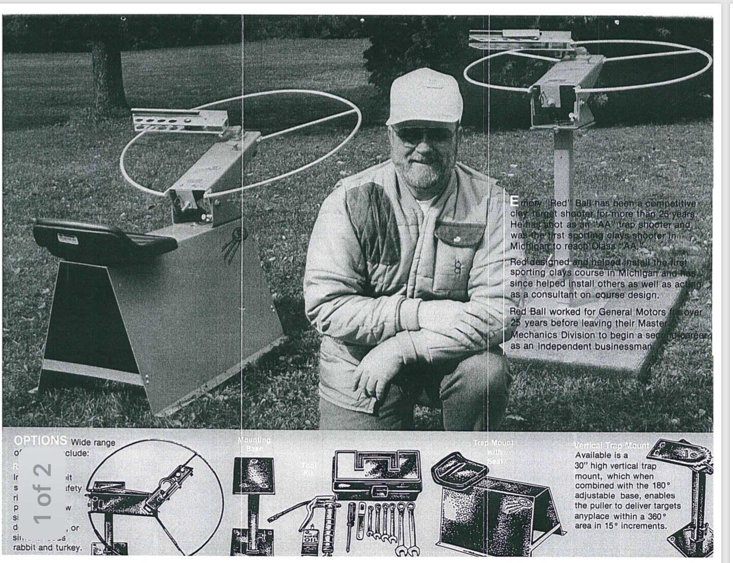 Red Ball Super Trap Cambron Engineering vtg Skeet Sporting Clays Hat ...