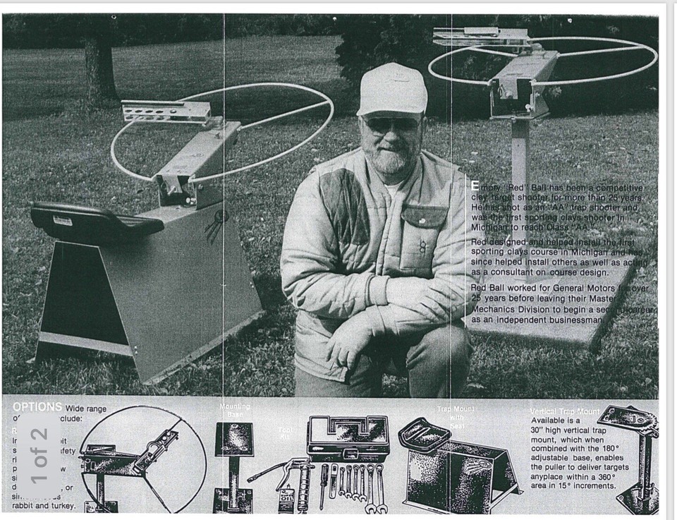 Red Ball Super Trap Cambron Engineering vtg Skeet Sporting Clays Hat ...