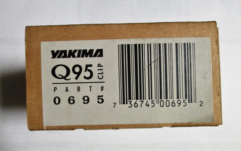 YAKIMA Q95 Q CLIPS # 95 NEW IN BOX. COMPLETE WITH 2 PADS AND STICKERS ...