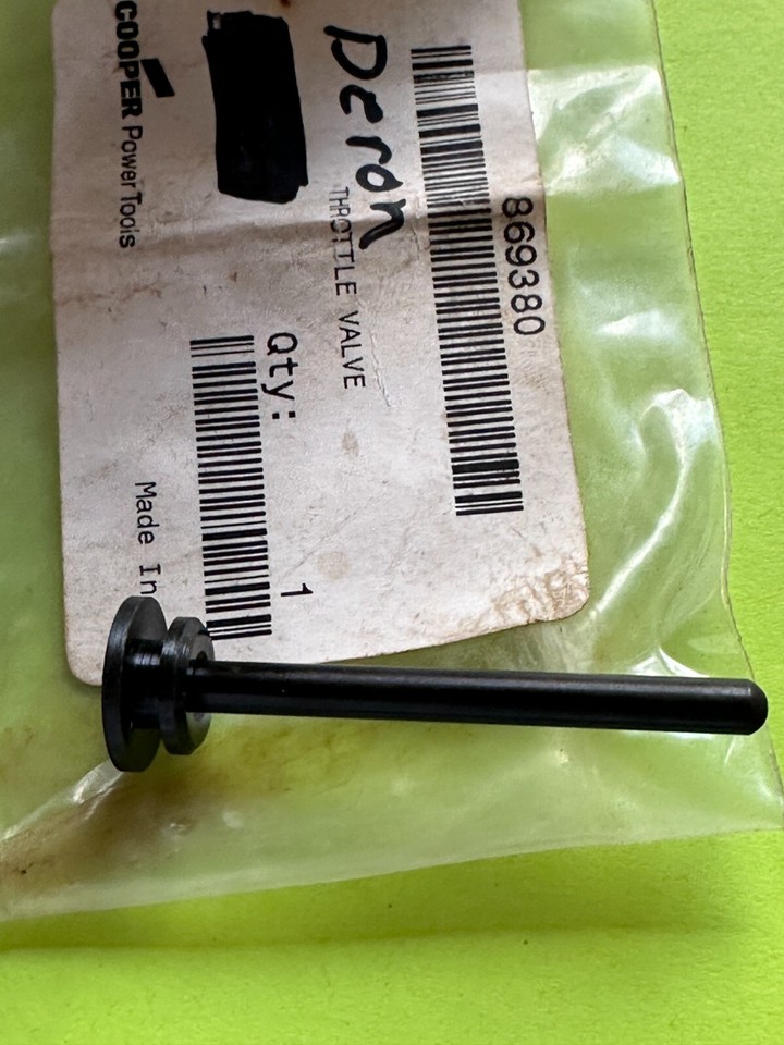 Cooper Power Tools CLECO Throttle Valve 869380 -New Old Stock Fast Ship ...