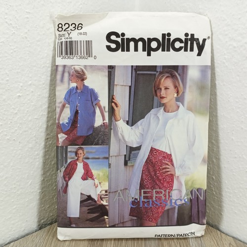 Sewing Pattern Jacket-Shirt Skirt UNCUT Simplicity 8236 | eBay