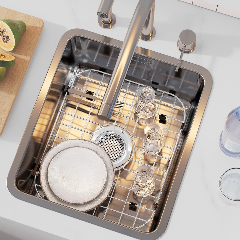 Sink Grid Protector Bottom Sink Grate for Kitchen Sink Prevents ...