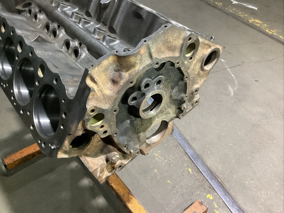 1969 CHEVROLET SMALL BLOCK CHEVY 307 ENGINE BARE BLOCK. SUFFIX: DC. WE ...