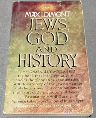 Jews, God And History By Max I. Dimont Vintage Paperback | eBay