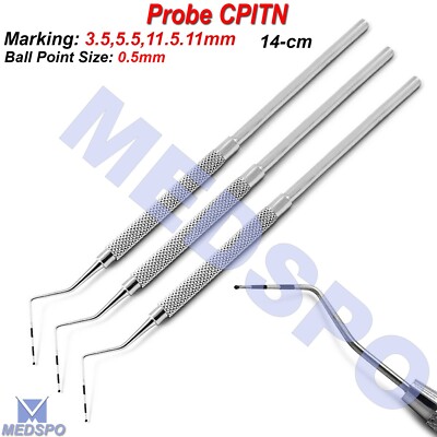 Hygienist Examination Tooth Probes CPITN Color Coated Screening Dental ...