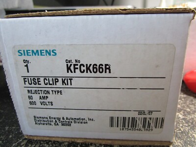 SIEMENS KFCK66R FUSE CLIP KIT (NEW IN BOX) FREE SHIPPING | eBay