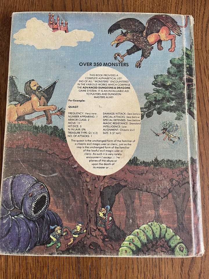 Advanced Dungeons & Dragons Monster Manual 1st Edition HC 1977 | eBay