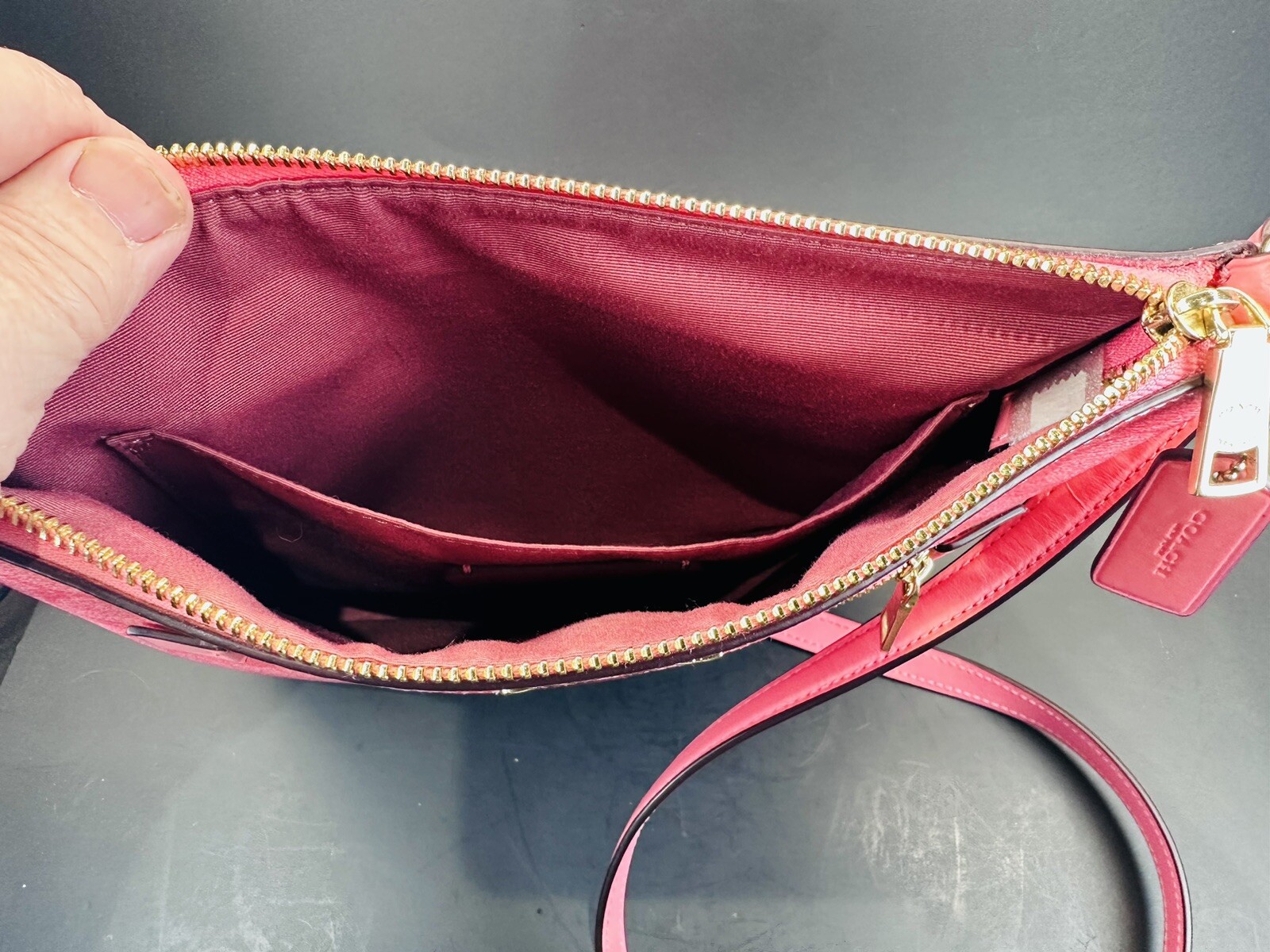 Coach Rowan File Bag in Signature Pink Lemonade Logo … - Gem