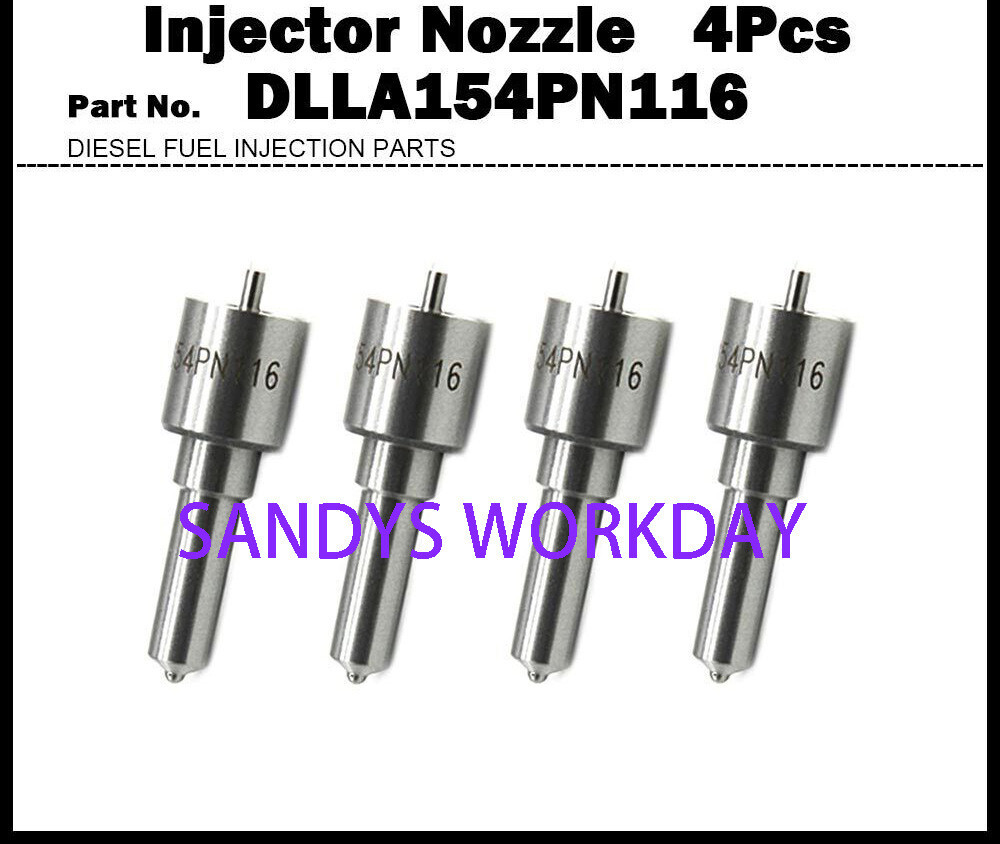 for ISUZU 4Pcs Injector Nozzle 105017-1160 DLLA154PN116 D-MAX Rodeo ...