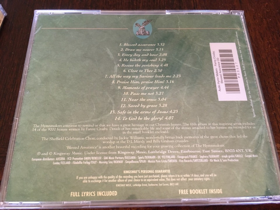 NIB Fanny Crosby Hymn Makers CD Lyrics Booklet | eBay
