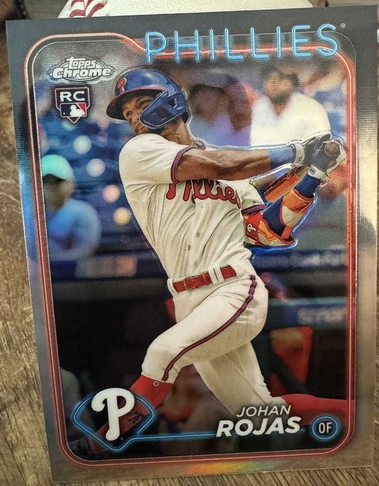 2024 TOPPS CHROME JOHAN ROJAS RC REFRACTOR PHILADELPHIA PHILLIES | eBay