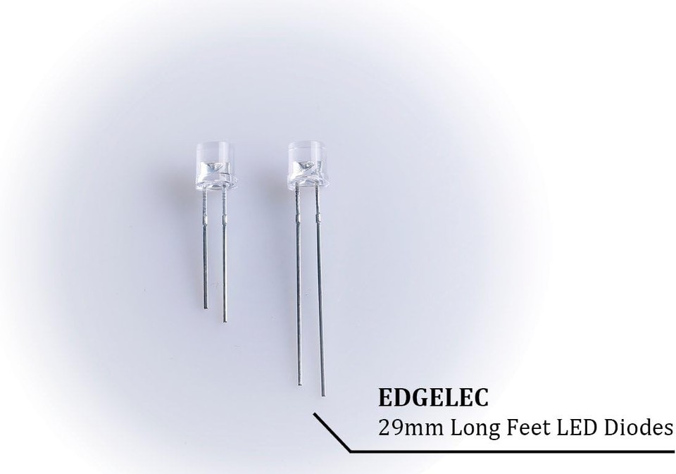 100pcs 3mm Warm White Lights LED Diodes Clear Round [04] / 611355167814 ...