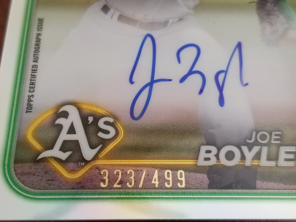 Joe Boyle 2024 Topps Chrome Update Refractor Rookie Auto Card - #323/ ...
