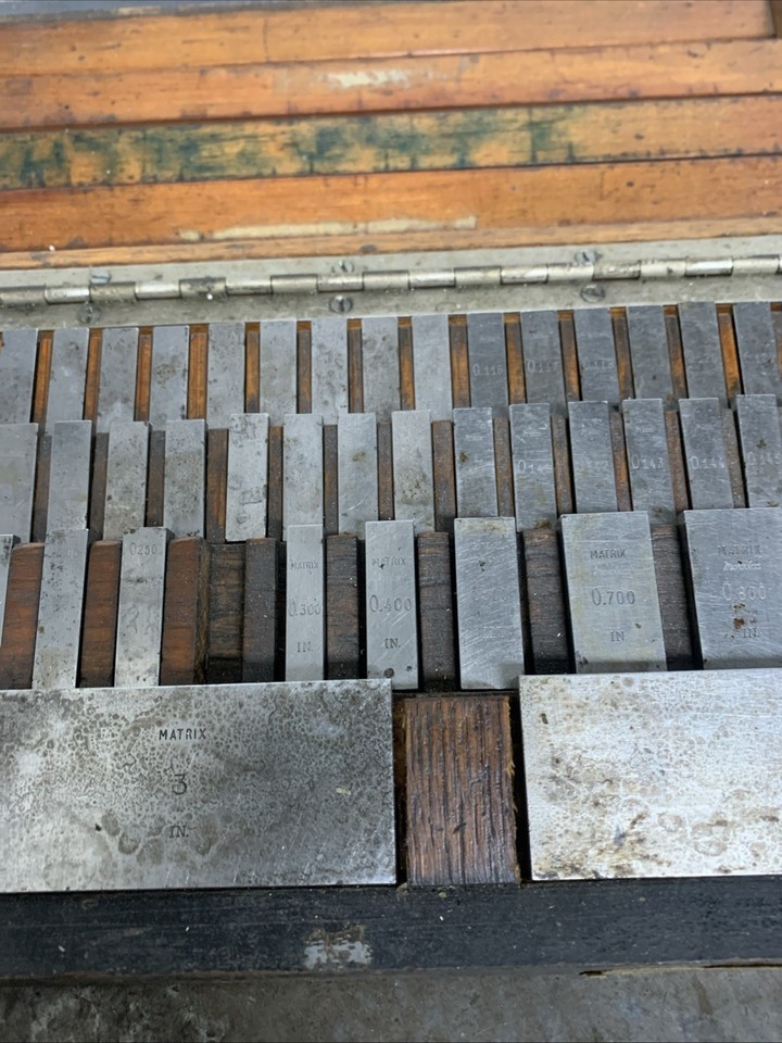 Imperial Slip Gauge Set PVE London / Matrix 0.001” | eBay UK