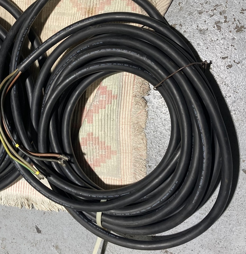 20meters - 4 Core 16mm2 Cable H07 Rubber Flexible Cable Three Phase ...