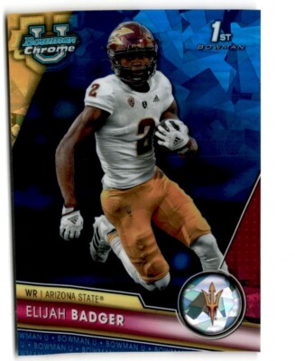 2023 Bowman Chrome University Sapphire Elijah Badger RC Arizona State ...