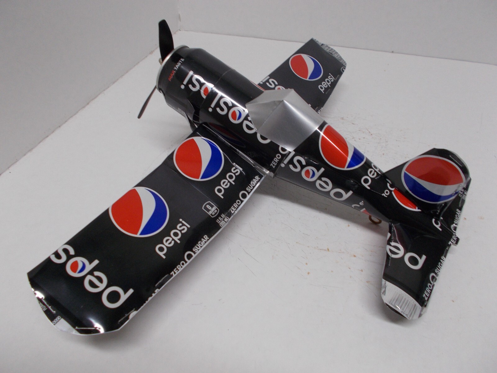 Aluminum soda can handcrafted airplane/PEPSI MAX (CORSAIR) | eBay
