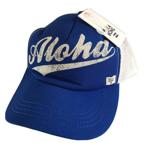 Billabong Aloha Hat Trucker Cap Blue White Hawaii | eBay