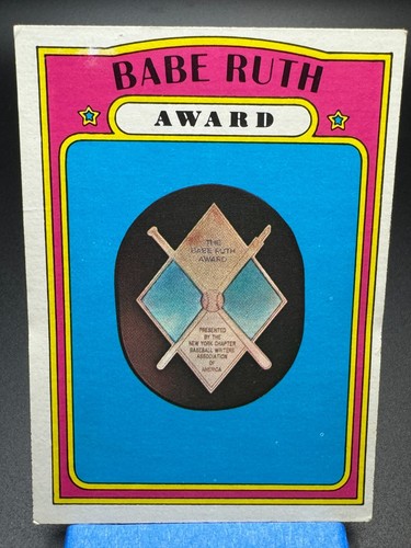 1972 Topps - #626 Babe Ruth Award | eBay