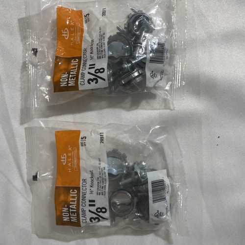 3/8 In. Non-Metallic (NM) Twin-Screw Cable Clamp Connectors -2 Pack 5 ...