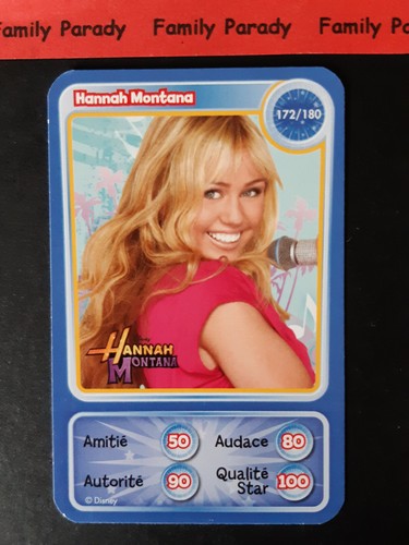 Hannah Montana 172/180 Carte Disney Hannah Montana Auchan 2010 Fr | eBay