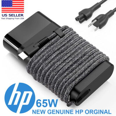 HP 65W Genuine USB-C AC Adapter Charger for HP ENVY ELITEBOOK X360 1040 ...