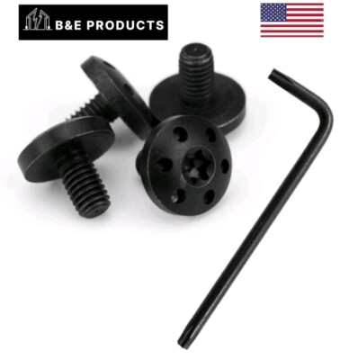 Beretta 92fs, M9 Black Grip Screws T8 Torx Key 4 Stainless Steel Grip ...