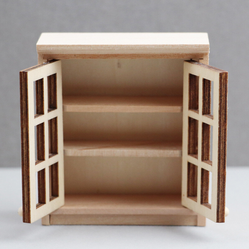 1:12 Dollhouse Miniature Wall Cabinet Hanging Storage Cupboard ...