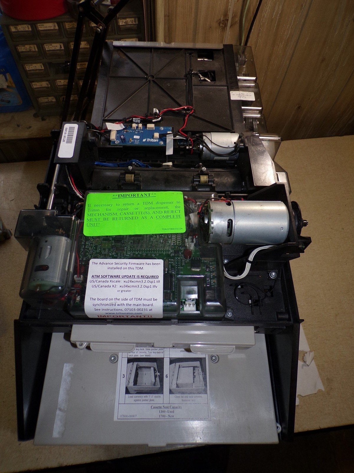 Triton TDM-250 Cash Dispensing ATM Mechanism LTDM4063413277 | eBay