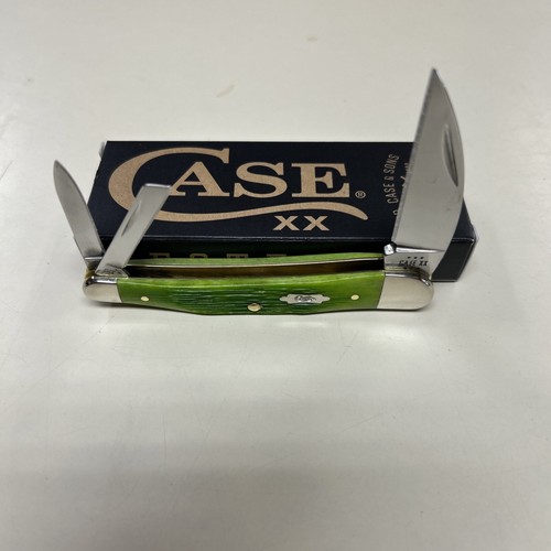CASE XX#61047 LIME GREEN BONE BARNBOARD JIG SEAHORSE WHITTLER SS | eBay