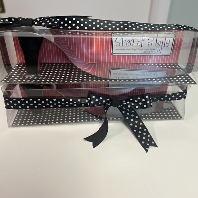 Slice Of Style High Heel Cake Server X2 Valentine Gal Gift Ladies ...