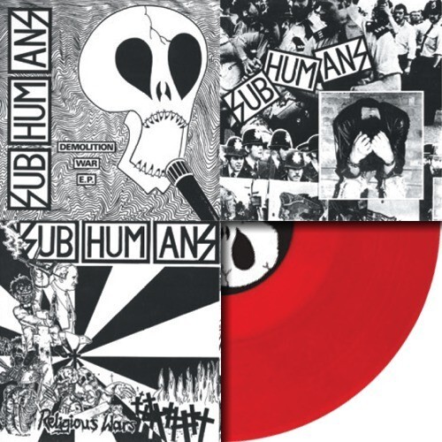 Subhumans EP Collection RED VINYL LP Record limited pressing! UK punk ...