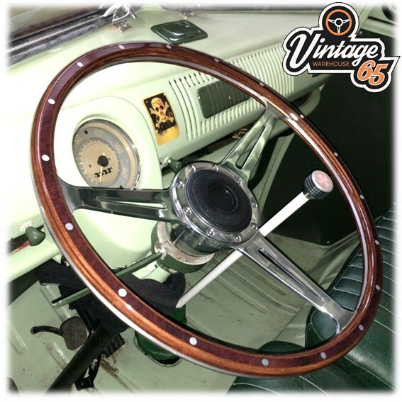 VW T2 T3 T25 T4 Wood Rim Steering Wheel Upgrade Wood 16" Horn Boss ...