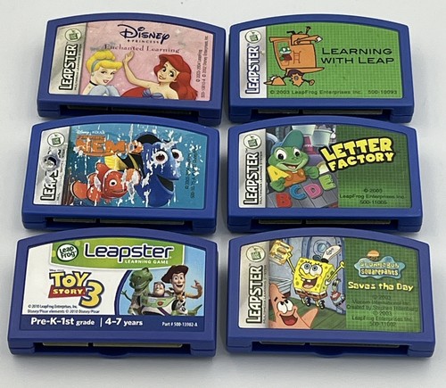 Leap Frog Leapster Learning Game Cartridges Lot Of 6 Toy Story 3 ...