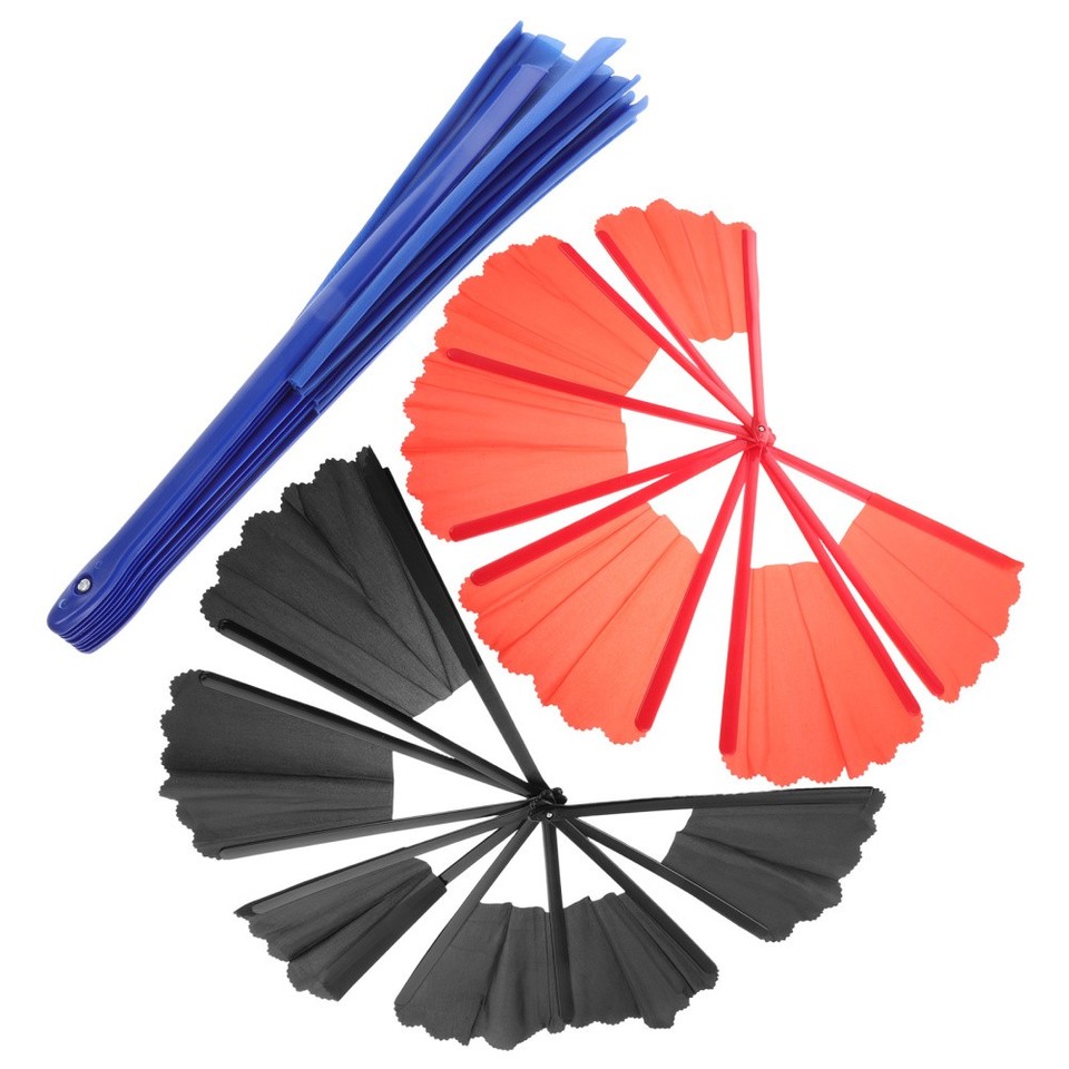 3pcs Folding Handheld Trick Fan - Magician Prop Breakaway Fans For ...