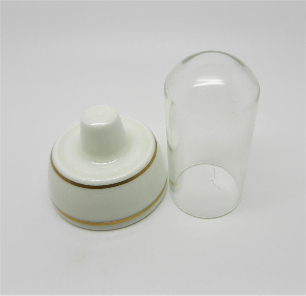 ANTIQUE 14K YELLOW GOLD THIMBLE IN ORIGINAL GLASS DISPLAY - VERY RARE ...