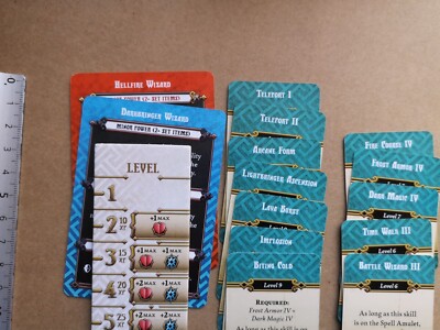 ENGLISH WIZARD CARDS LEVEL 6-10/HEAVENFALL/MASSIVE DARKNESS 2 HELLSCAPE ...