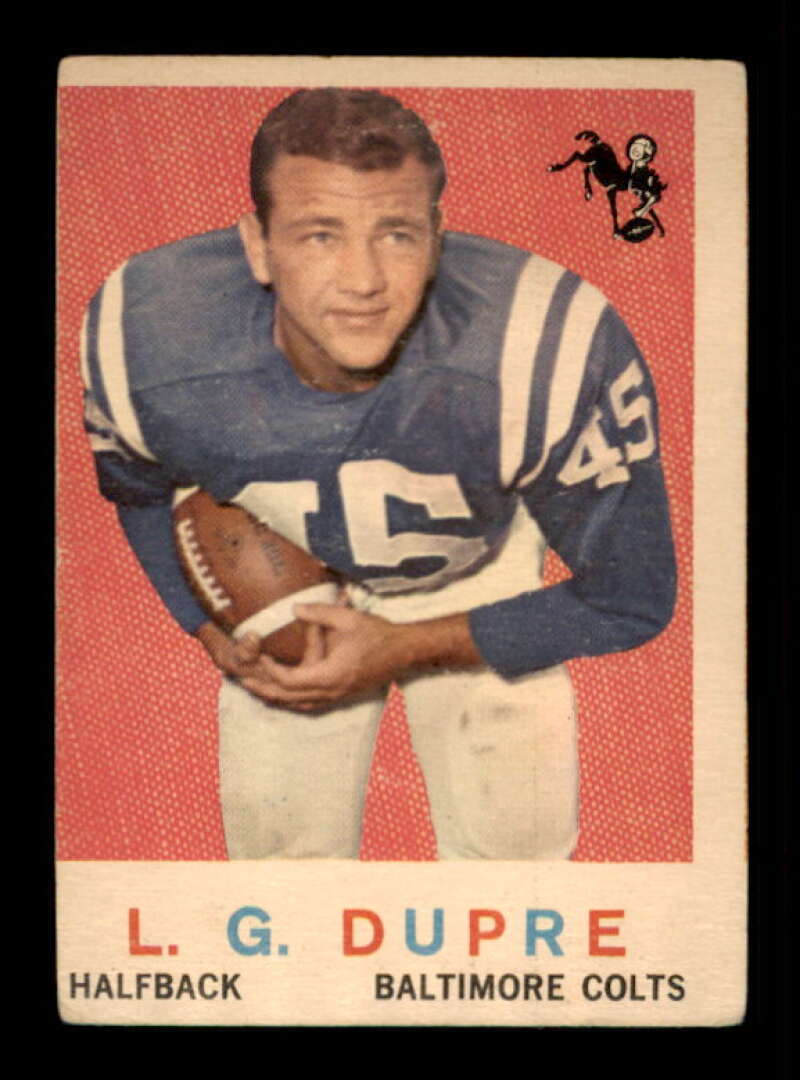 1959 Topps #163 L.G. Dupre G Colts UER 550352 | eBay