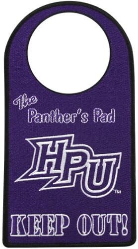 NCAA High Point Panthers KEEP OUT Door Sign Hanger Dorm Hotel Bed Room ...