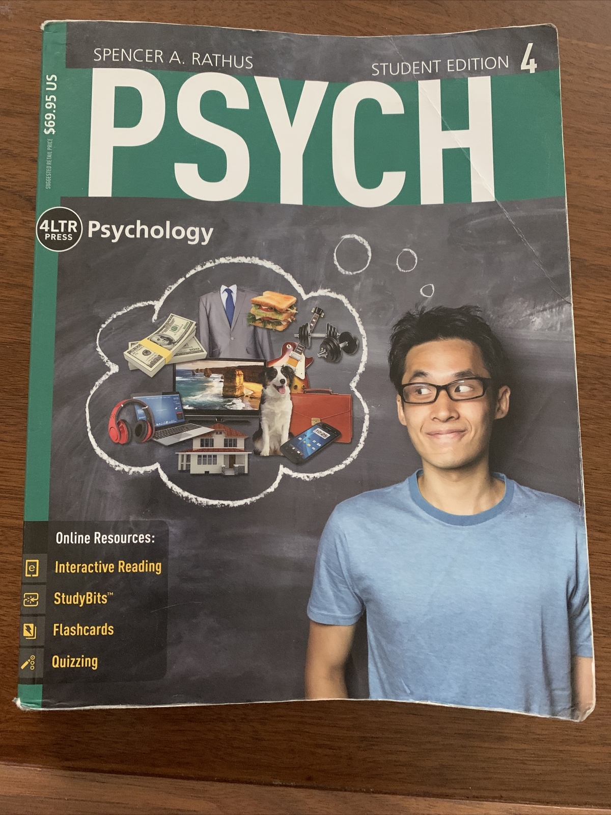 Psychology Psych Student Edition 4 Spencer A. Rathus Paperback College ...