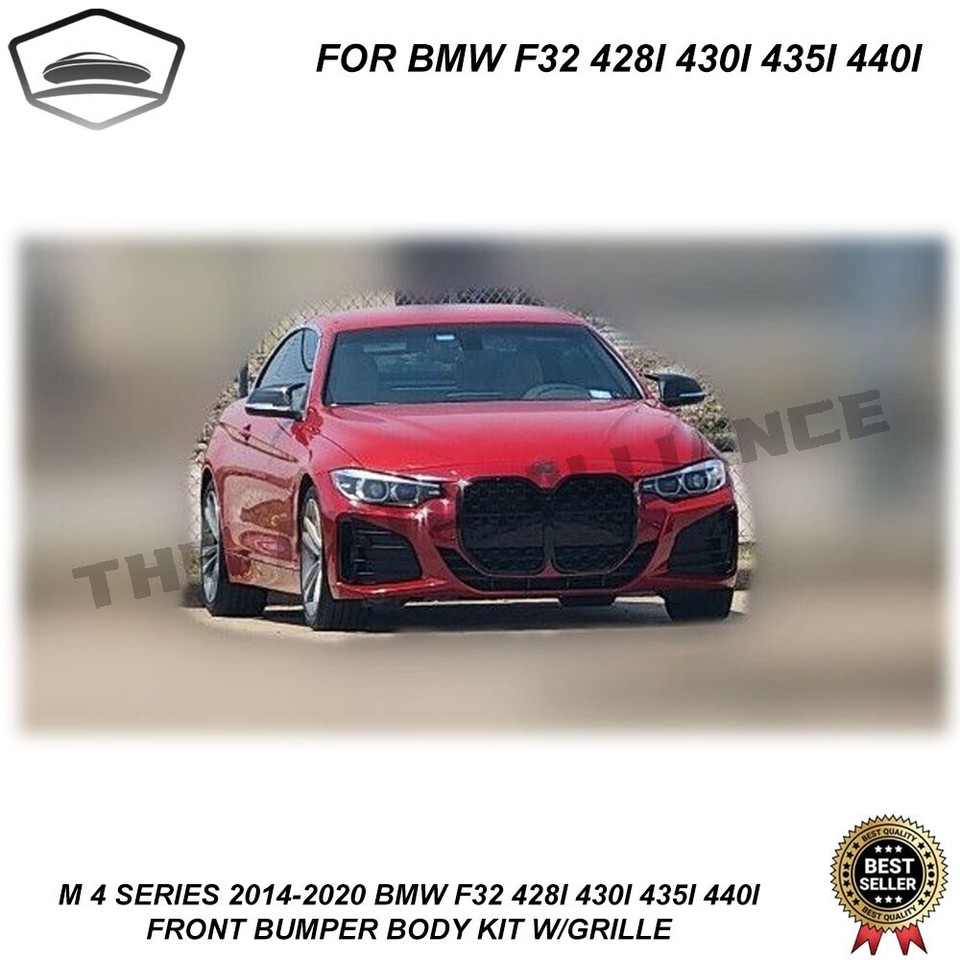 For Bmw 4 Series F32 F33 F36 2014-2019 M4 Style Front Bumper Body Kit ...