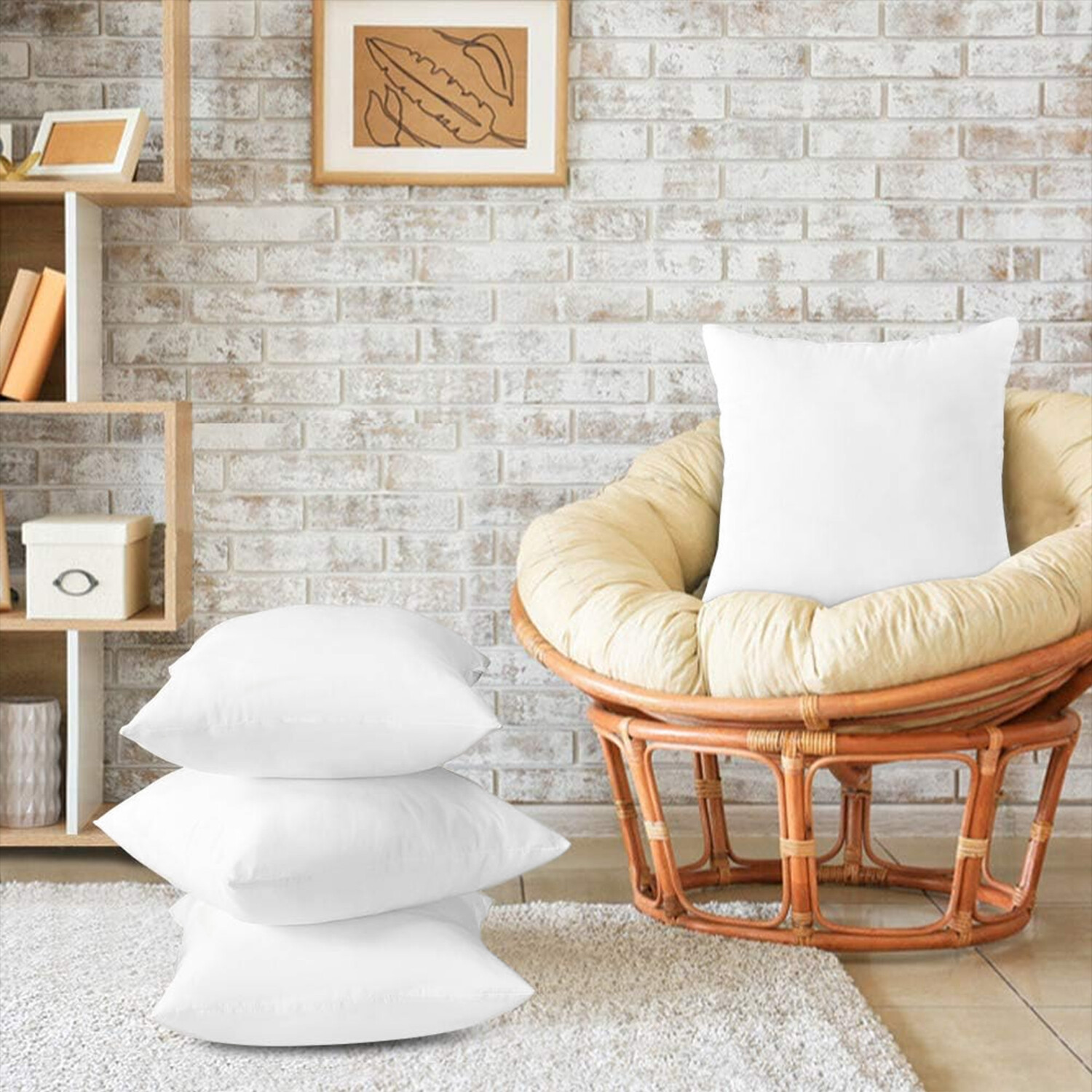 Cushion Inner Pads 50x50 Inserts Filler Scatter Extra Deep Filled Plump ...