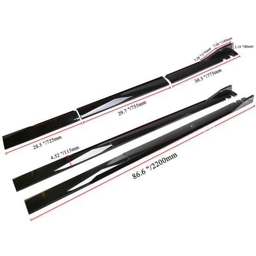 Gloss Black Front Lower Bumper Lip Splitter Spoiler For Infiniti G37 ...