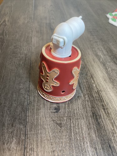 Retired Scentsy Gingerbread Man Red Ceramic Wall Plug-In Wax Warmer ...