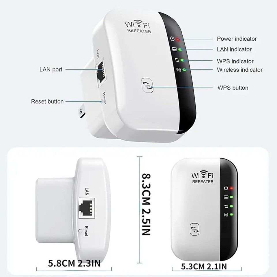 Fast WiFi Extender Signal Booster for Home, Long Range Repeater - Up to ...