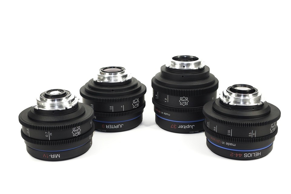 Arri PL Set Cine Rehoused Soviet Lenses Helios 44-2 Jupiter 9 Mir 1v ...
