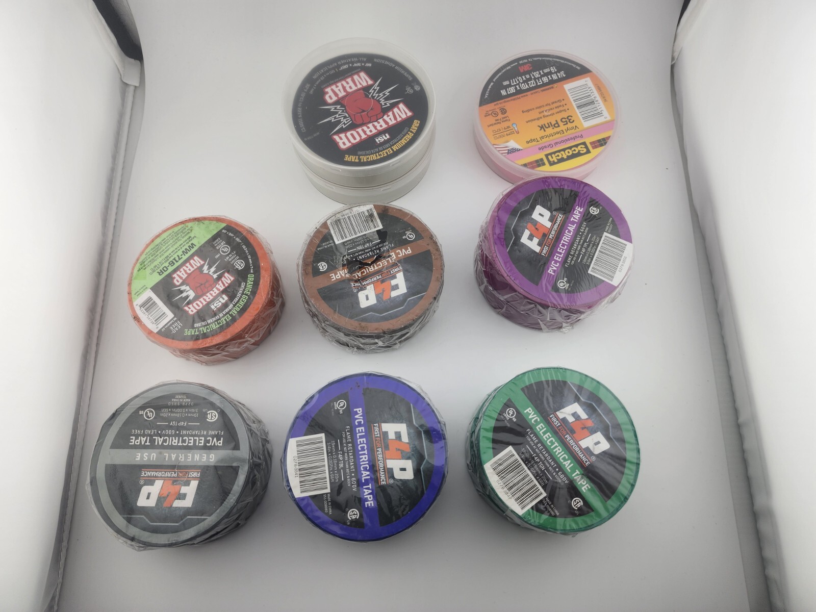 15 F4P TBK PVC Electrical Tape 3/4" x 66 Ft , Scotch Green, Blue ...