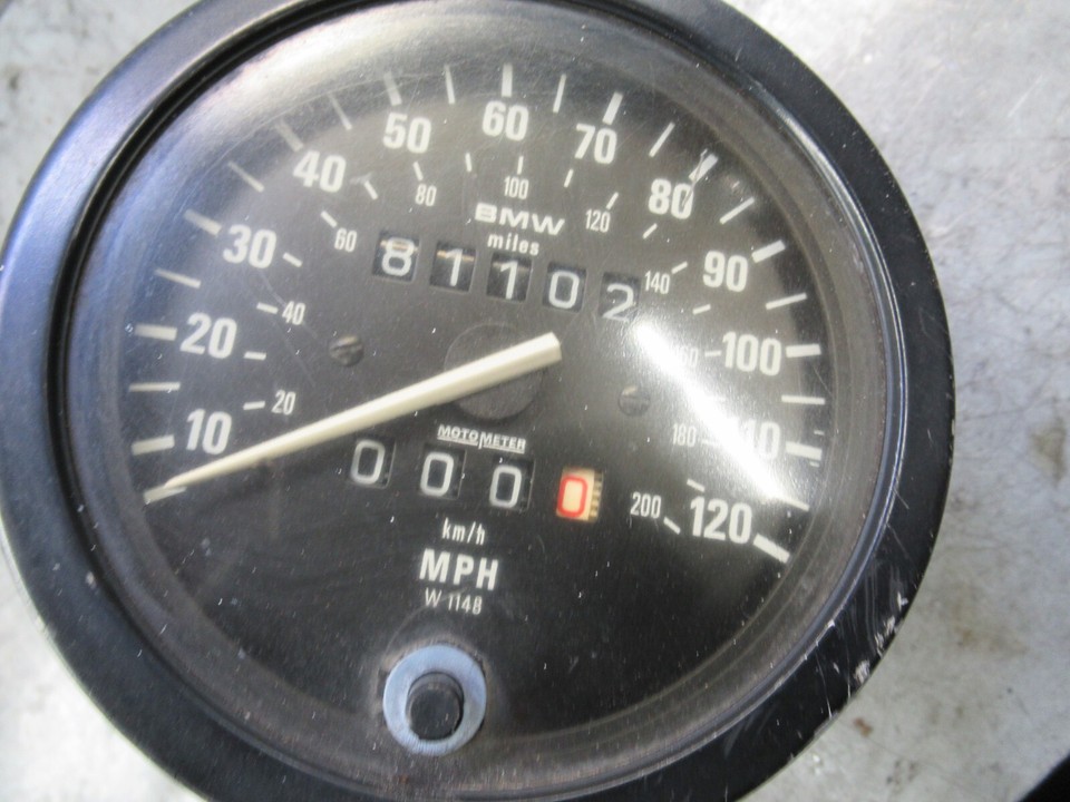 BMW Airhead Monoshock r100r r80r Speedometer 62121244772 100mm W1148 | eBay