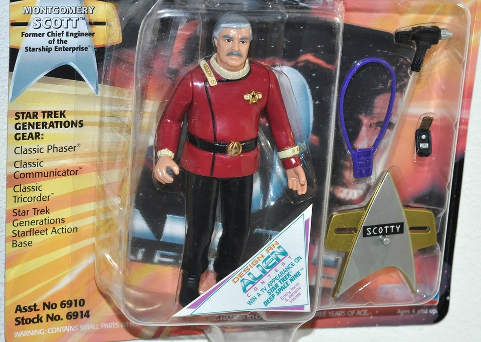 Star Trek Generations Montgomery Scott figure MOC VHTF 1994 #6914 | eBay